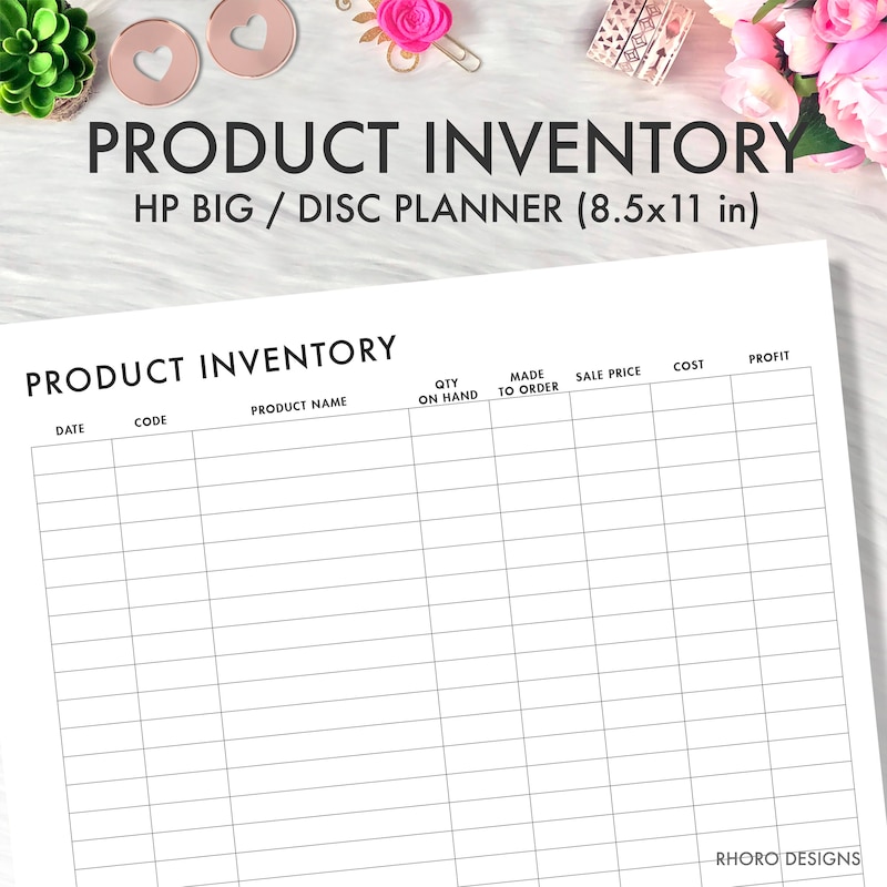 Inventory Sign Out Sheet Template - Etsy