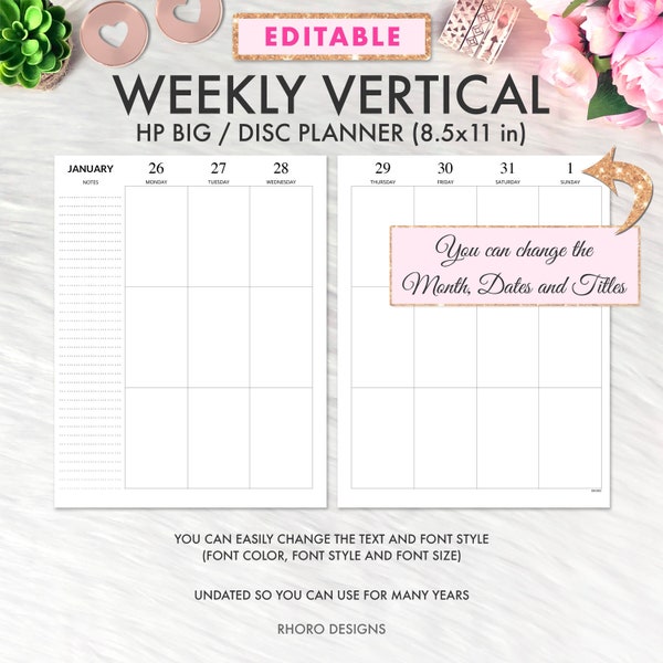 Printable Weekly Planner - Etsy