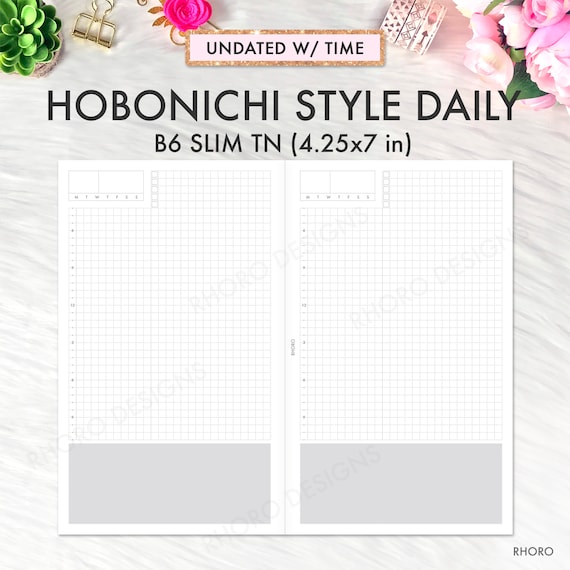 B6 Slim Printable Inserts B6 Slim Inserts B6 Slim Printable | Etsy