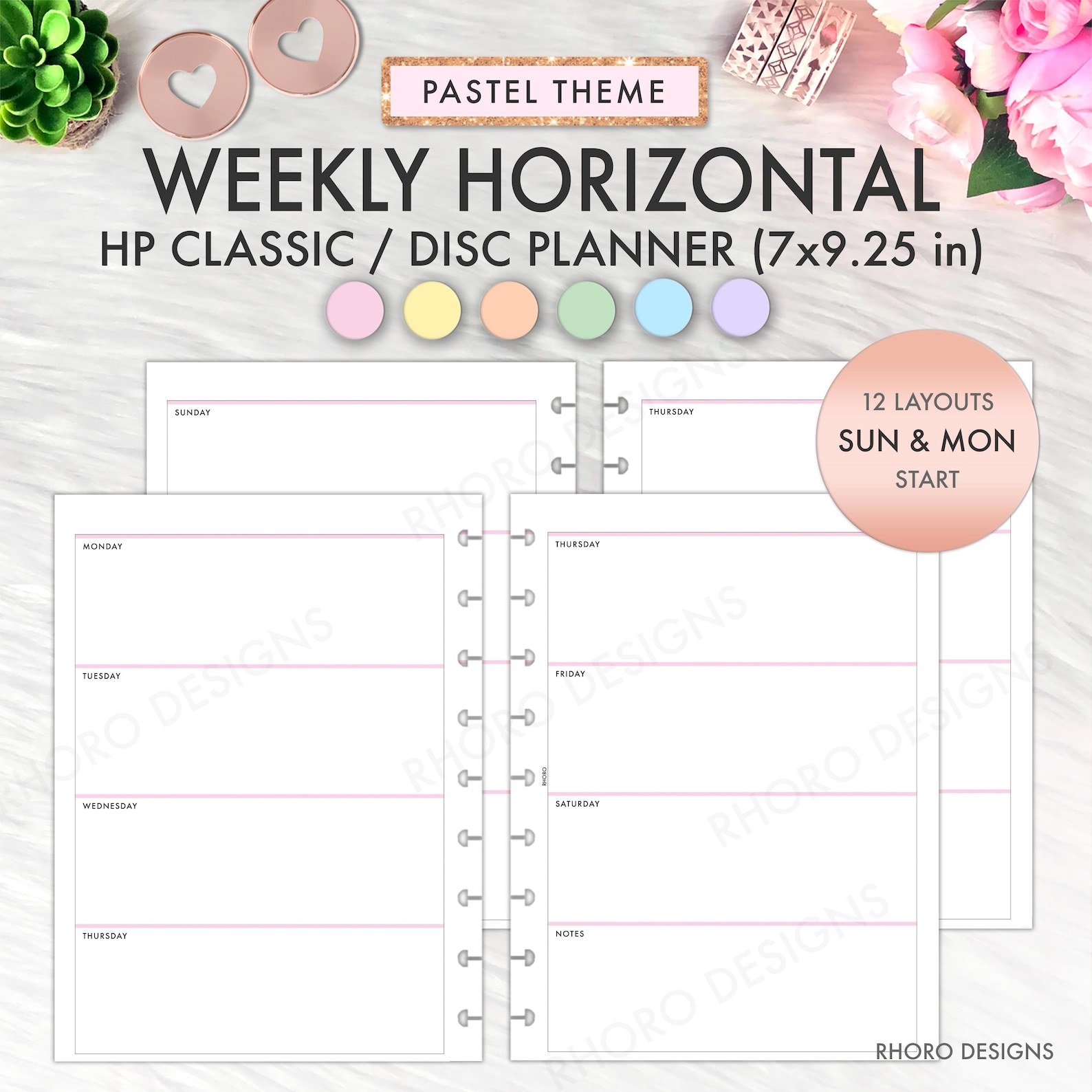 Classic Happy Planner Inserts, Happy Planner Inserts Printable, Weekly ...