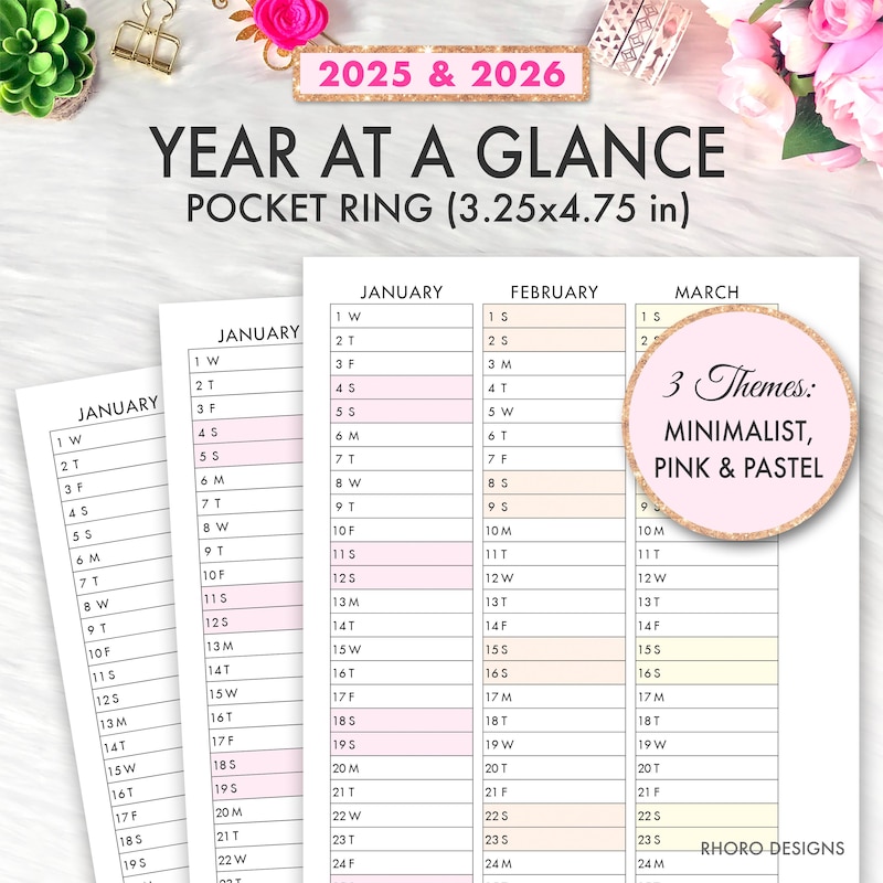 2026 Pocket Calendar - Etsy