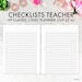 CLASSIC Happy Planner Classroom Checklist Printable Insert - Etsy