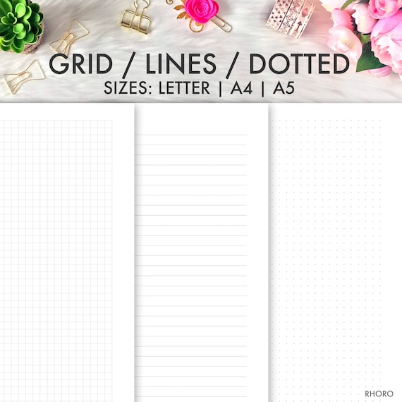 DOT GRID LINES Printable Dotted Grid Lines Dotted Grid - Etsy