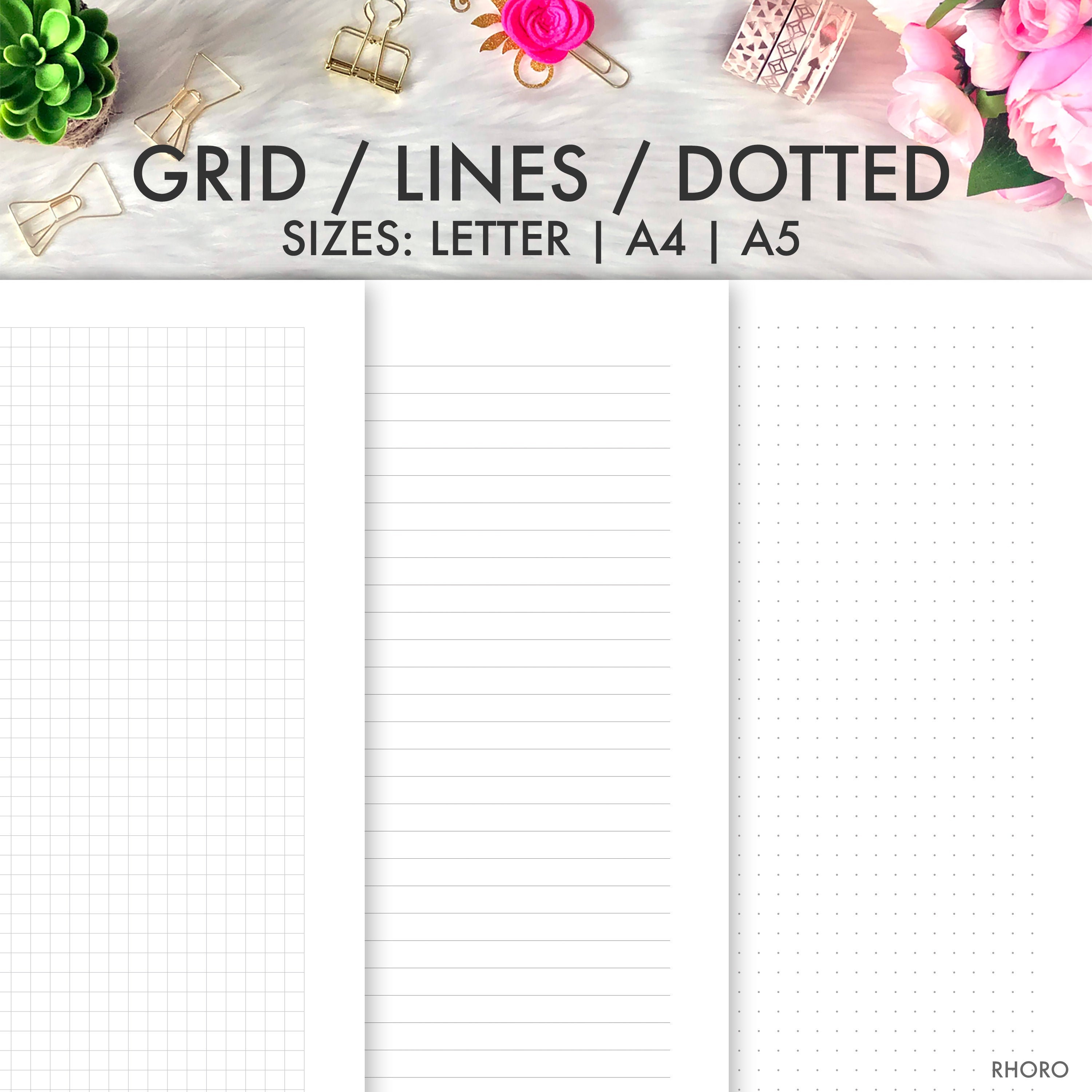 DOT GRID LINES Printable Dotted Grid Lines Dotted Grid - Etsy