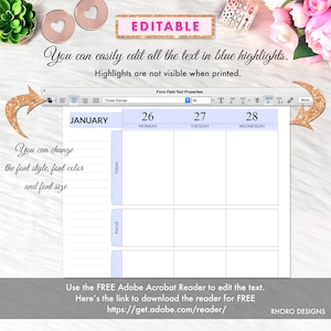 EDITABLE Big Happy Planner Printable Insert, Weekly Vertical Undated ...