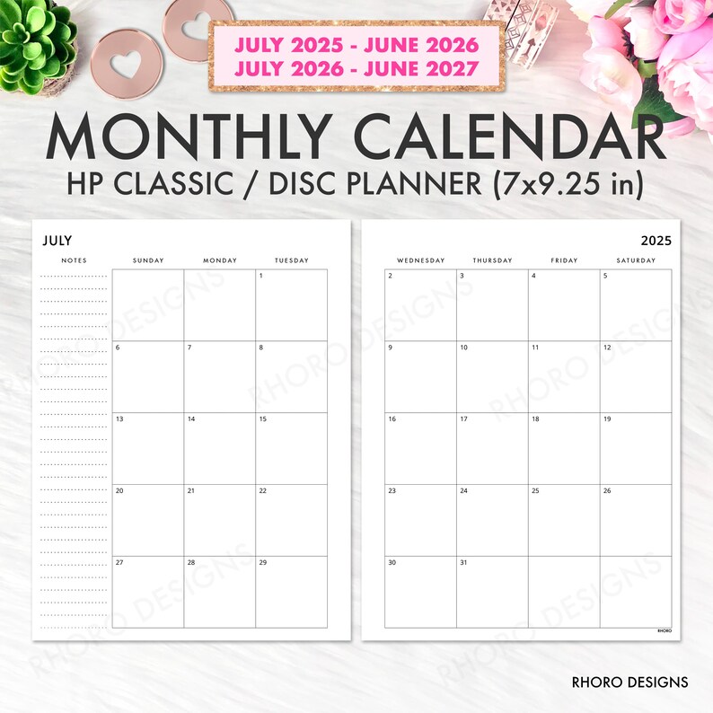Happy Planner Classic Teacher 2025 2026 2027 Monthly Weekly Vertical ...