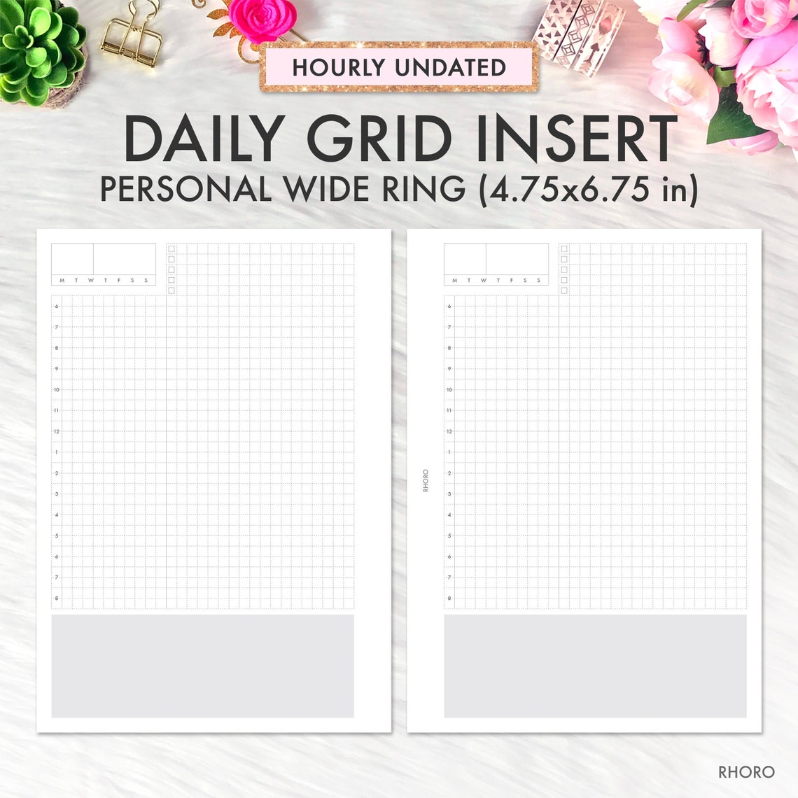 Personal Wide Inserts Personal Wide Planner Printable | Etsy