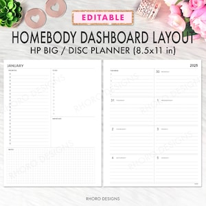 EDITABLE Happy Planner Dashboard Printable, Happy Planner Dashboard ...
