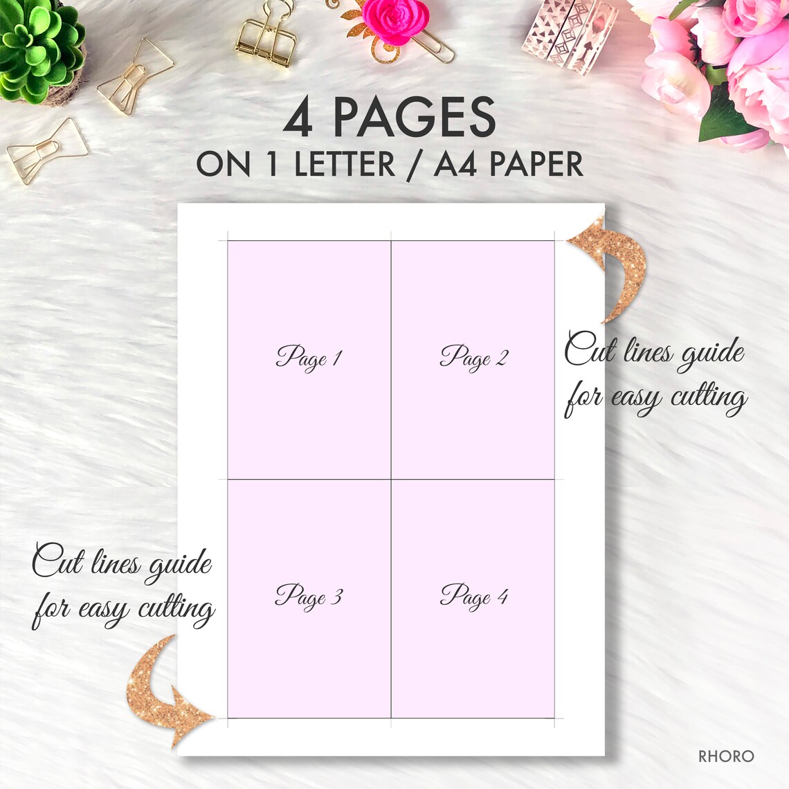 Pocket Rings Inserts Printable Daily Grid Minimalist Pocket - Etsy