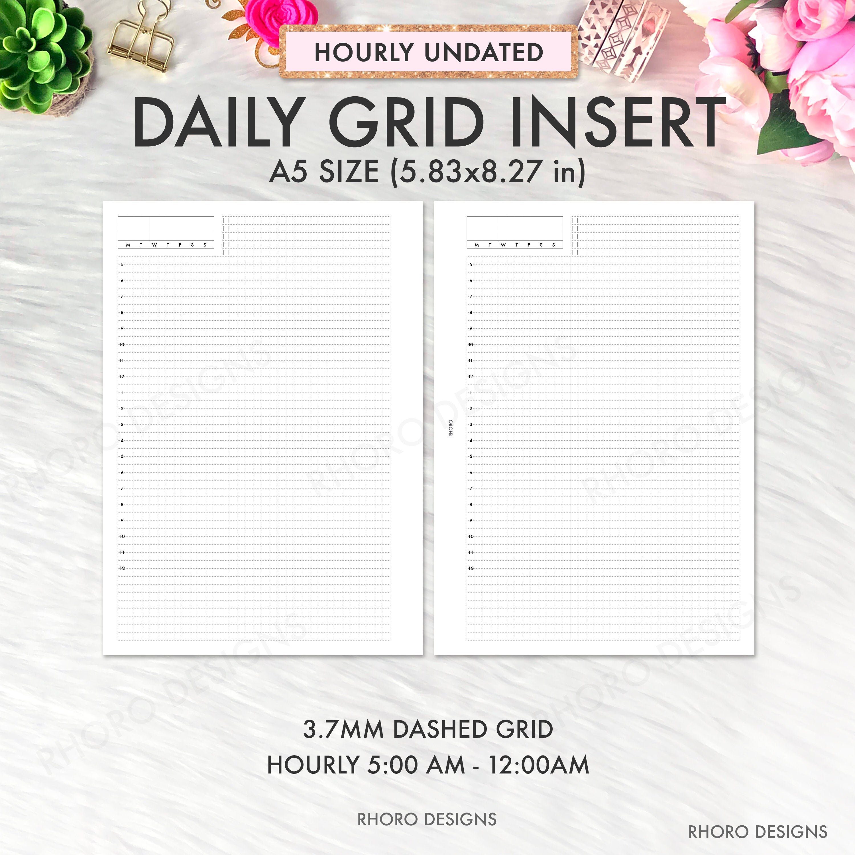 A5 Planner Inserts Printable A5 Daily Insert A5 Daily | Etsy