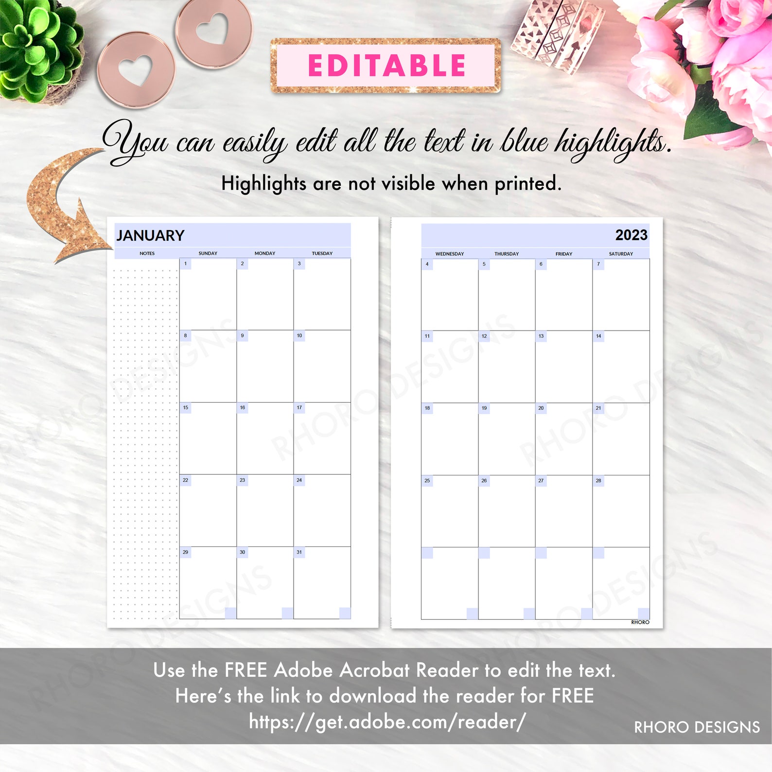 EDITABLE Mini Happy Planner Inserts Happy Planner Printable - Etsy