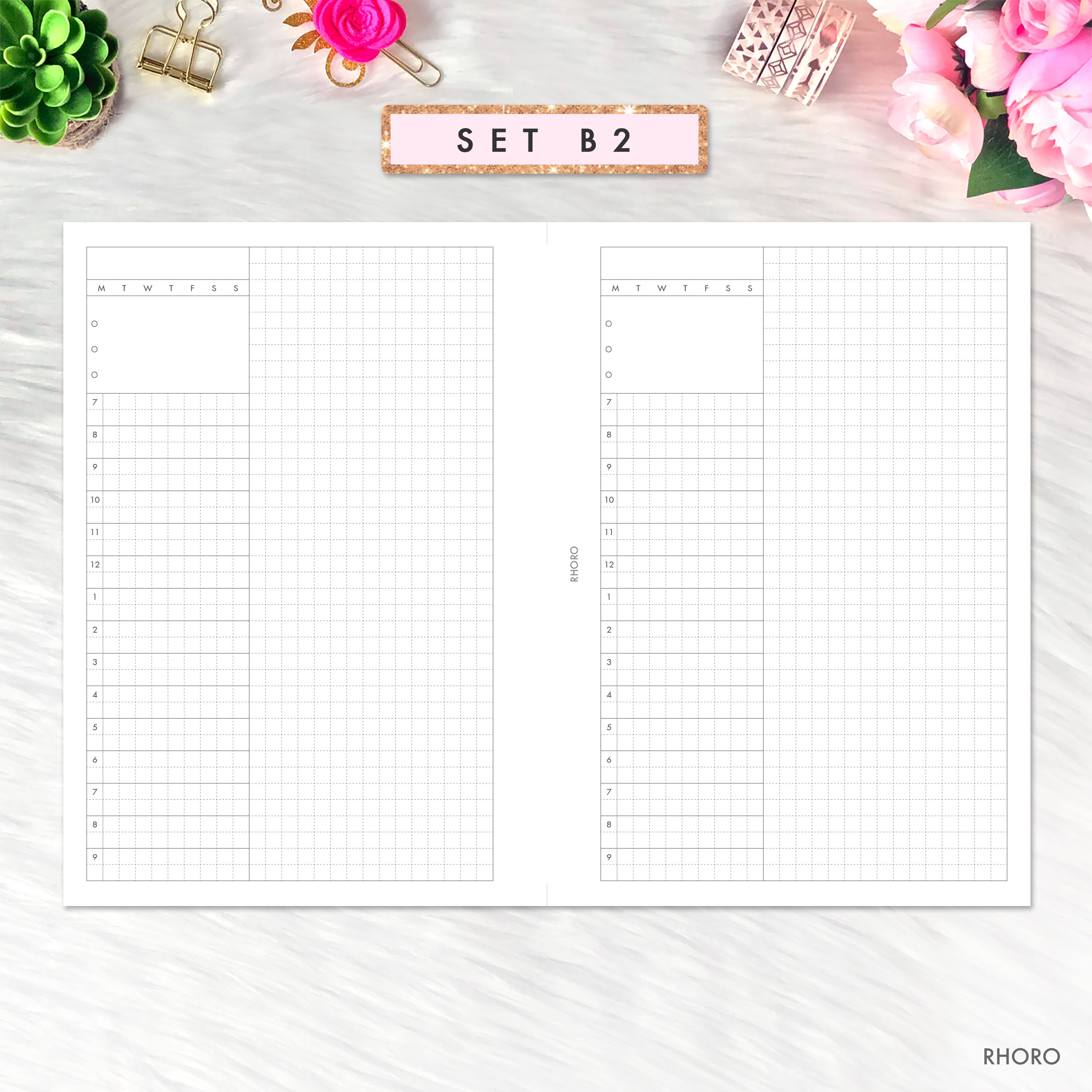 A6 Printable Planner Inserts A6 Daily Inserts A6 Daily | Etsy
