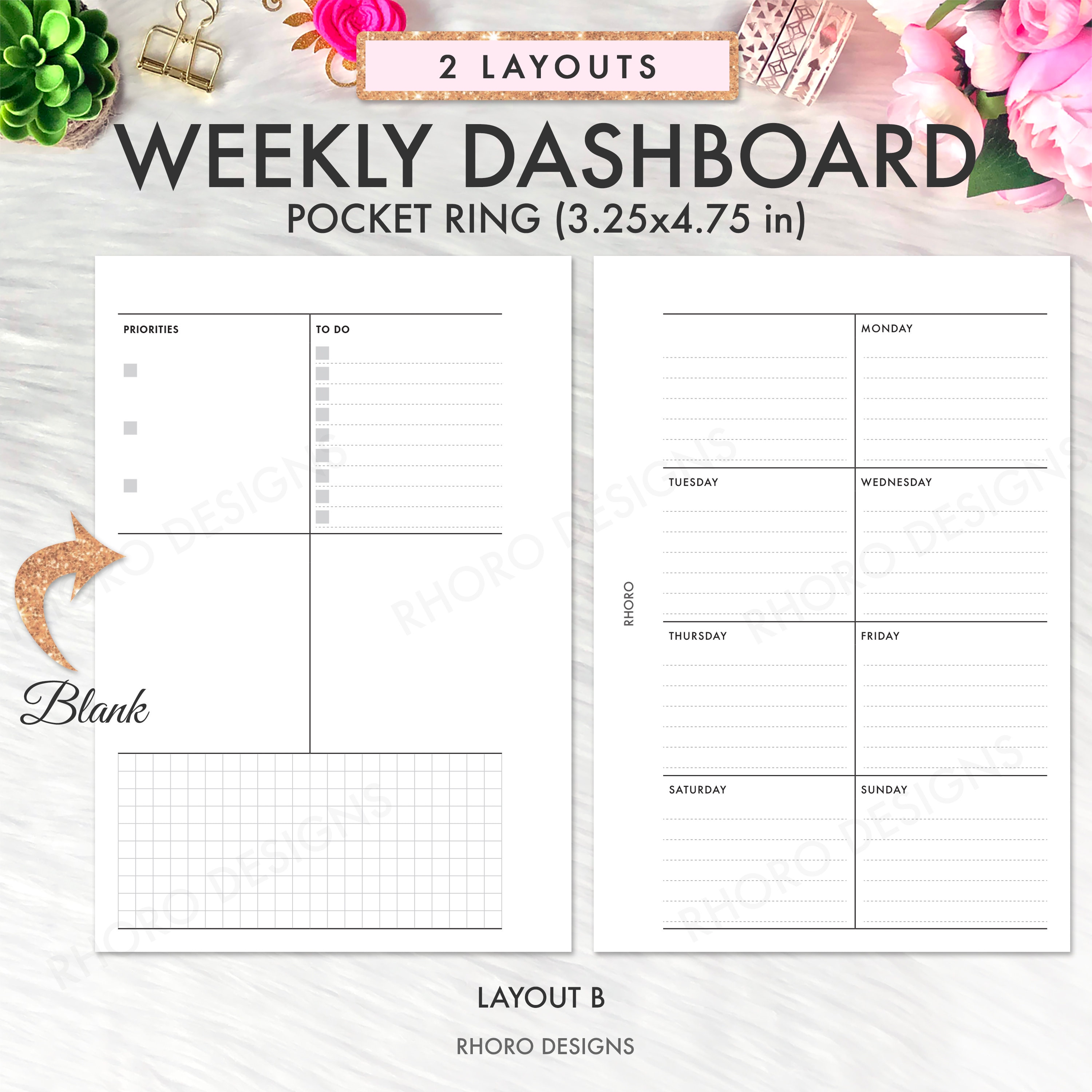 Pocket Planner Inserts Filofax Pocket Pocket Rings Inserts - Etsy