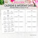 Pocket Ring Inserts Printable Calendar 2025 2026, Pocket Planner ...