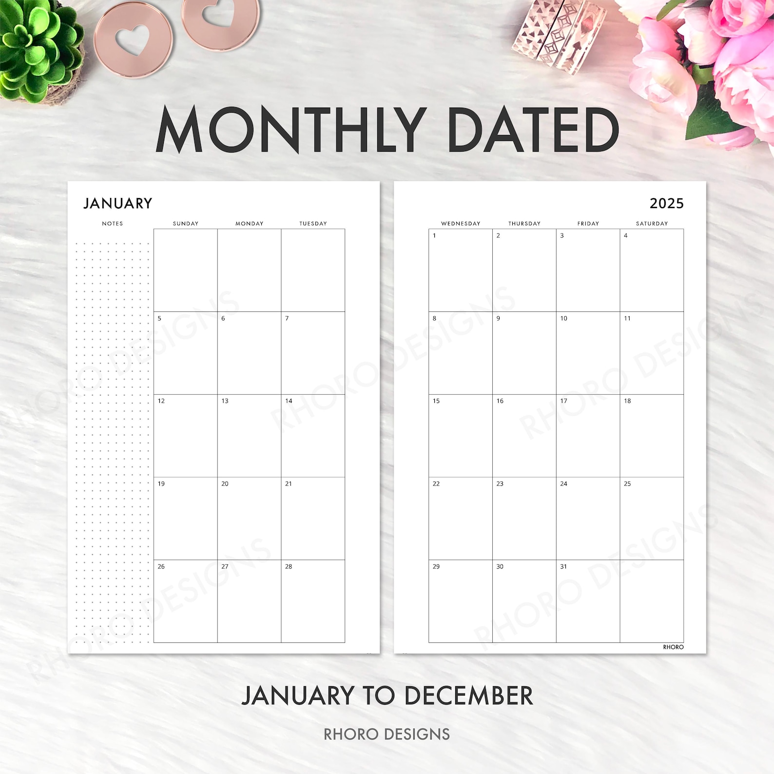 2025 2026 MINI Happy Planner Refill, Happy Planner Printable Inserts ...