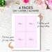 POCKET RING INSERTS Printable, Online Purchase, Order Tracker Printable ...
