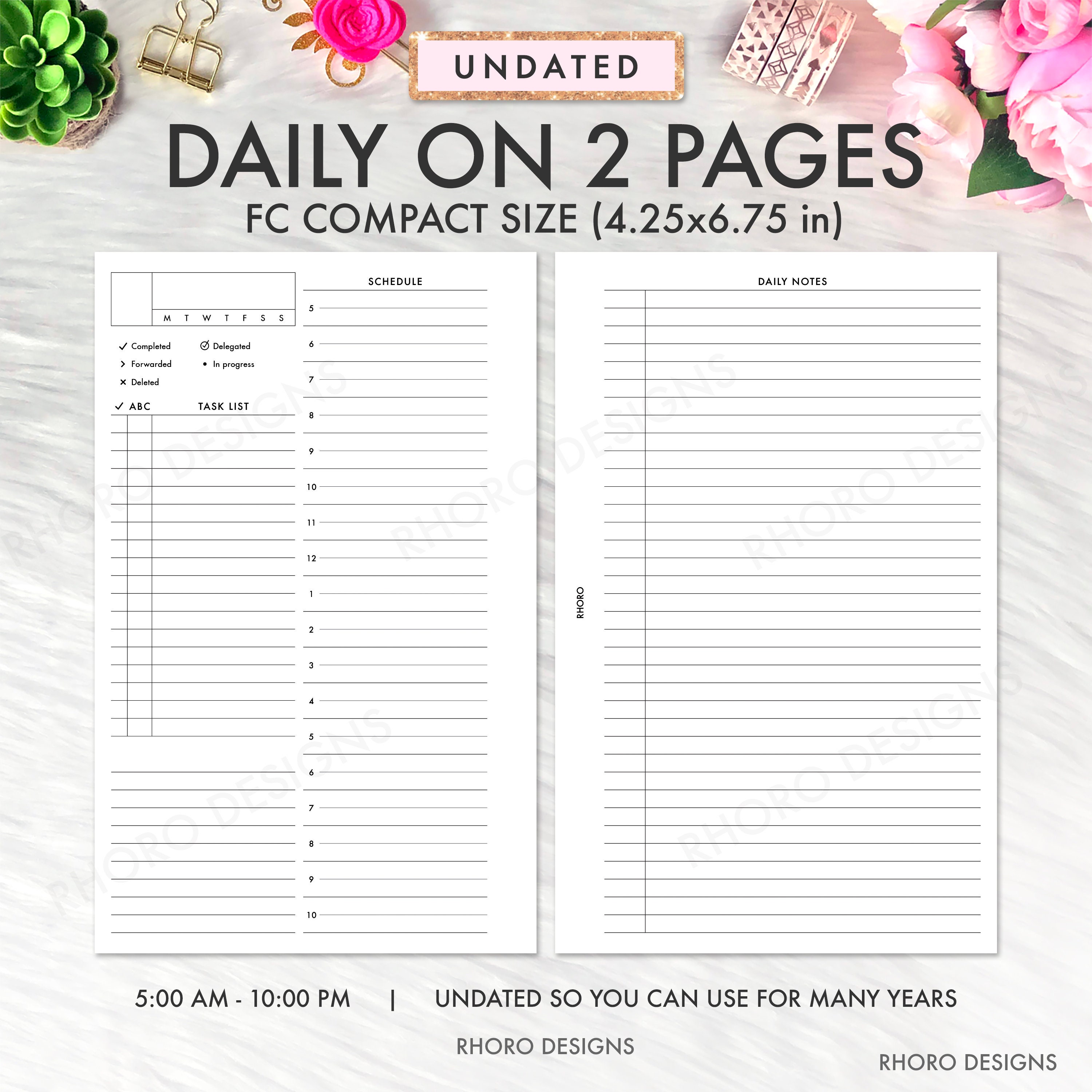 Paper Calendars & Planners FC Compact JANUARY minimal but functional ...