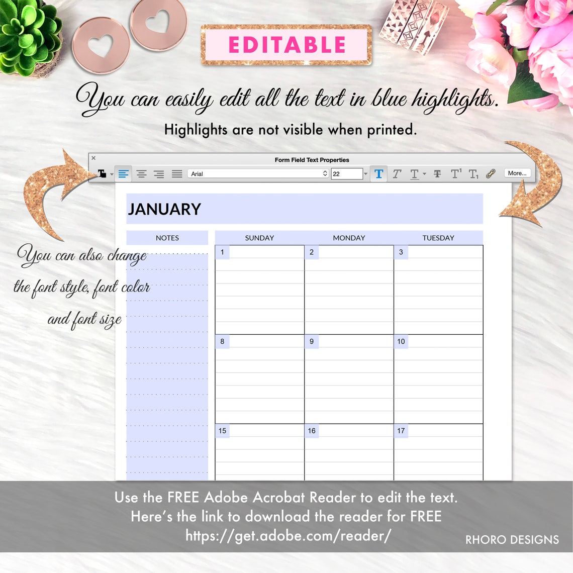 Happy Planner Classic Happy Planner Printable Inserts - Etsy
