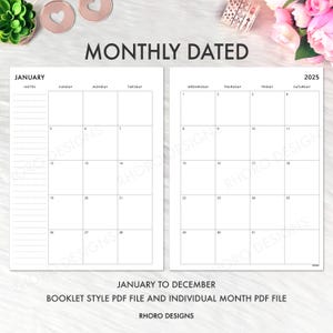 2025 2026 Classic Happy Planner, Monthly Printable, 2025 Calendar ...