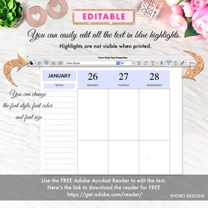 EDITABLE Classic Happy Planner Inserts, Happy Planner Inserts Printable ...