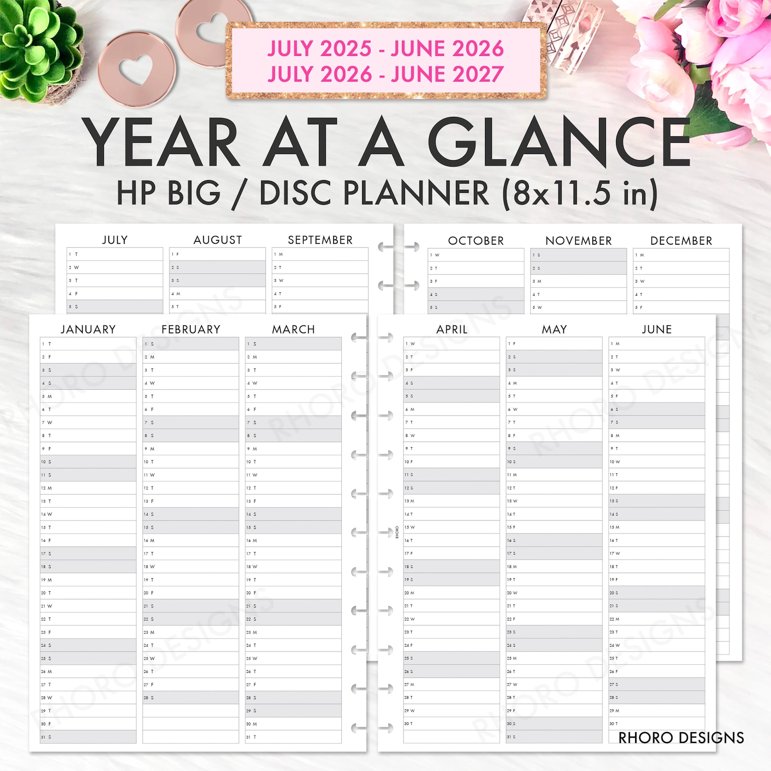Happy Planner Printable, Teacher Planner 2025 2026 Digital, Big Happy ...