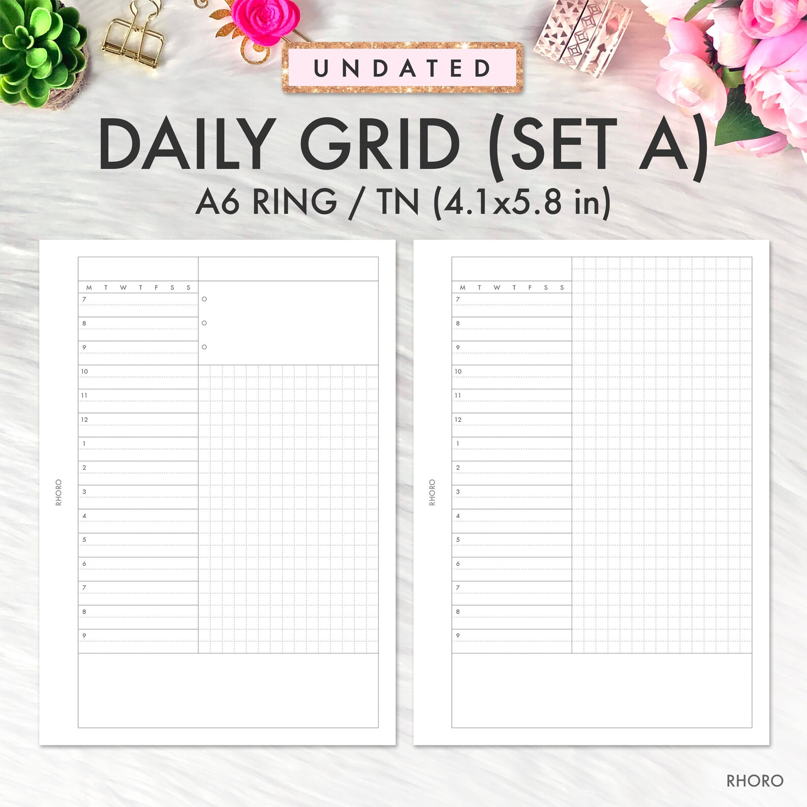 A6 Planner Inserts A6 Daily Inserts Printable A6 Daily - Etsy