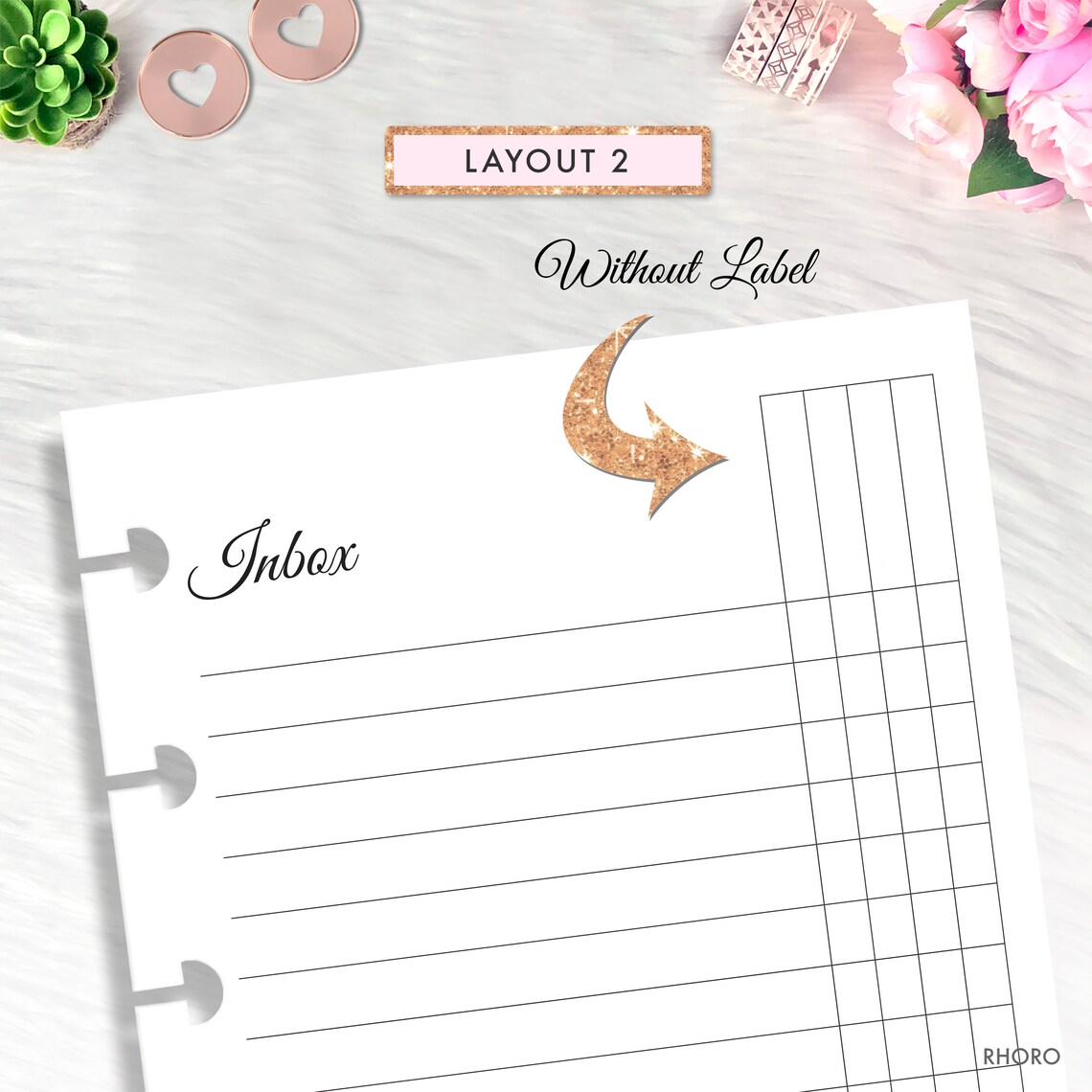 Printable Inbox Happy Planner Skinny Classic Inbox Tracker - Etsy
