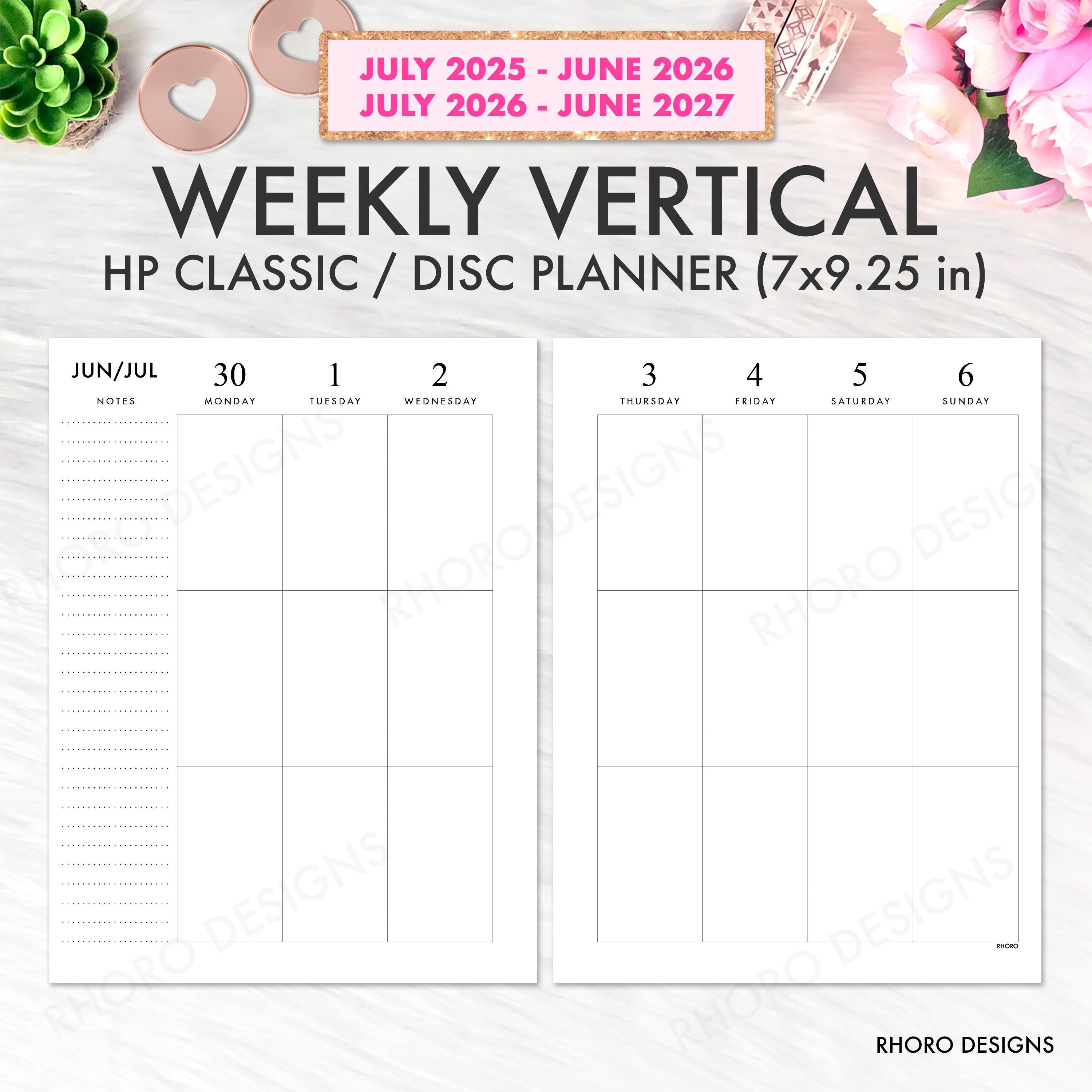 Happy Planner Classic Teacher 2025 2026 2027 Monthly Weekly Vertical ...