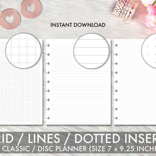 Happy Planner Classic Happy Planner Printable Inserts - Etsy
