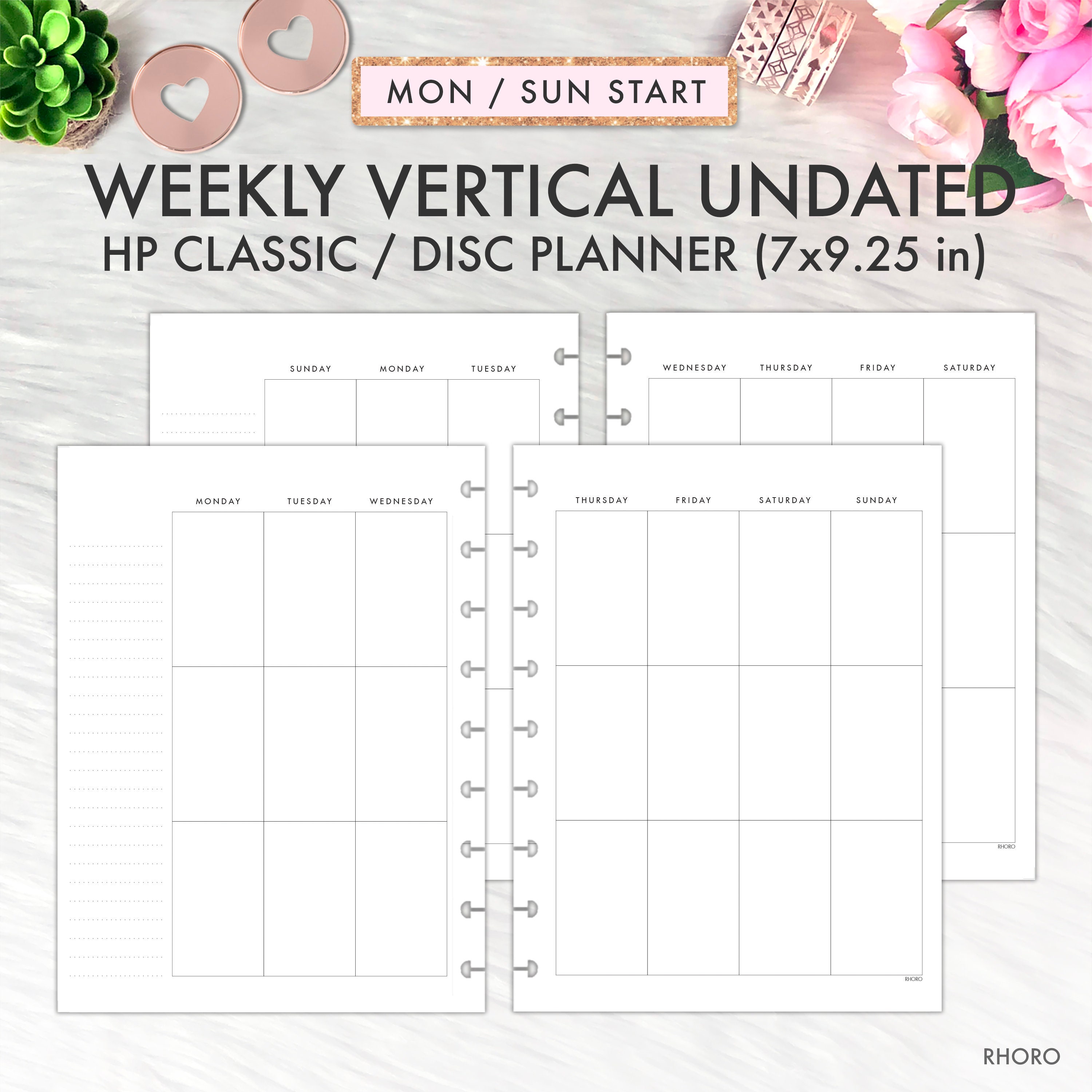 Happy Planner Big Weekly Vertical Undated Happy Planner Big Week ...