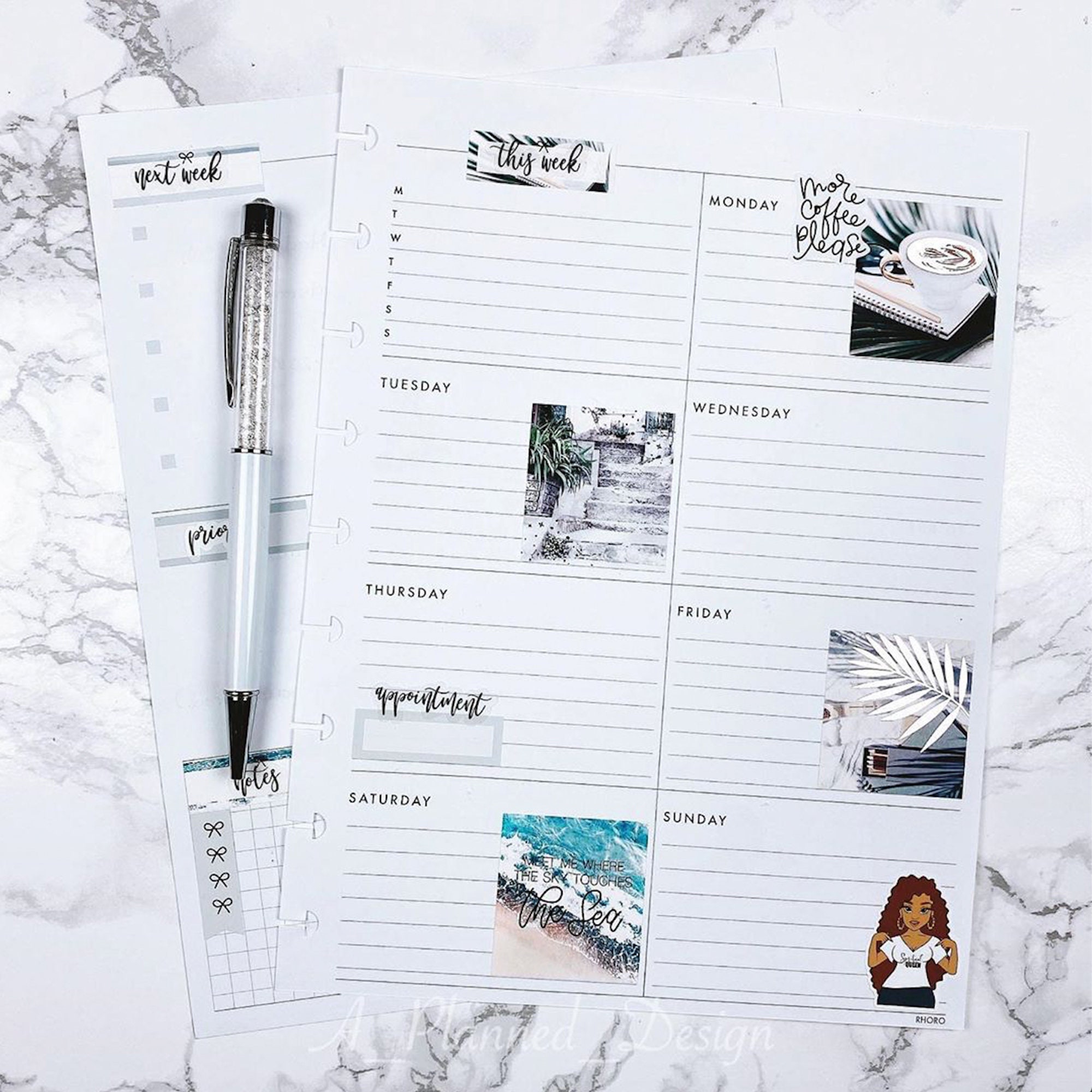 Dashboard Layout CLASSIC HAPPY PLANNER Printable Insert, Dashboard ...