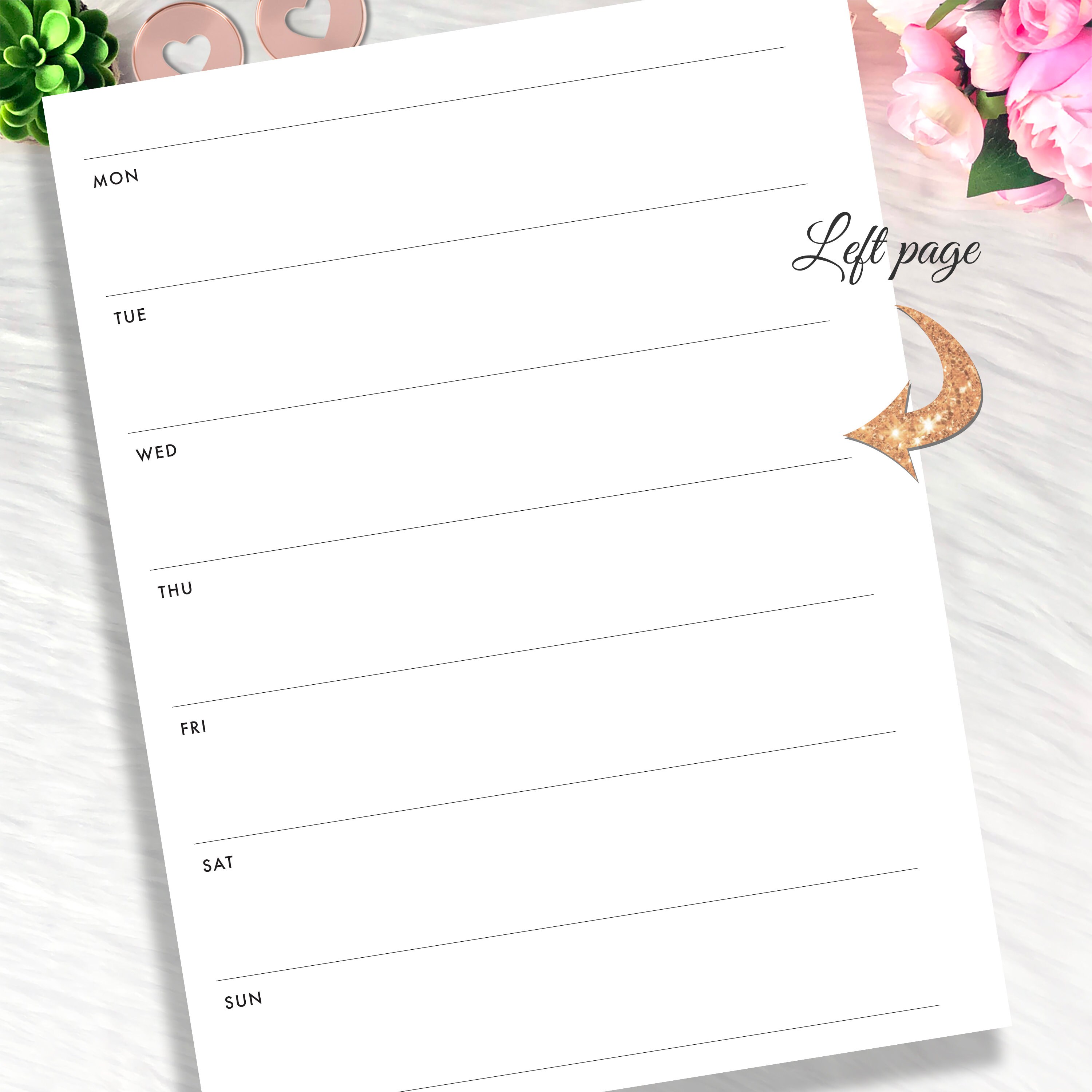 Classic Happy Planner Inserts, Happy Planner Inserts Printable, Weekly ...