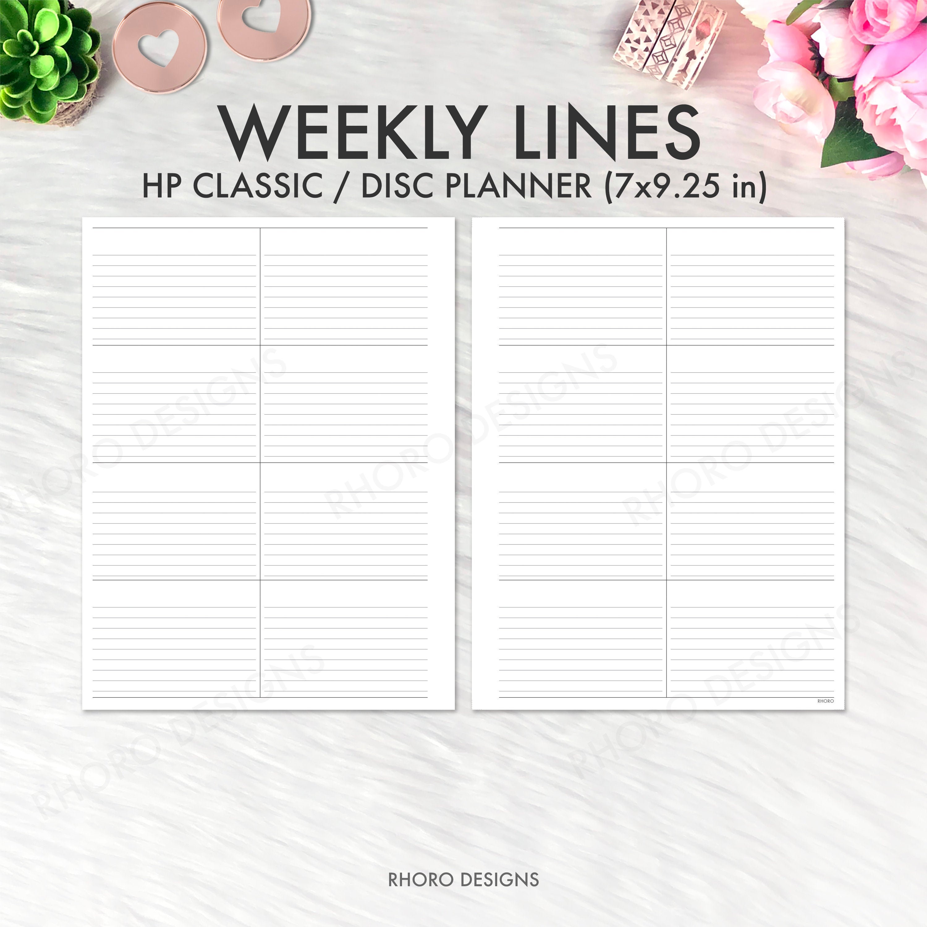 Happy Planner Printable, Happy Planner Classic Printable, Classic Happy ...