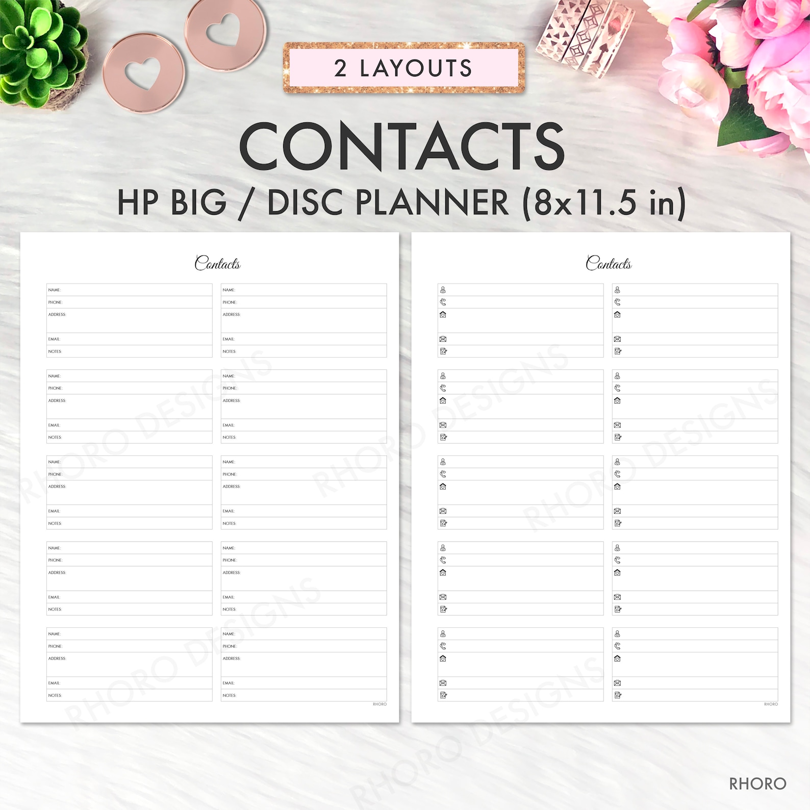 Big Happy Planner Printable, Big Happy Planner Inserts, Bundle Inserts ...