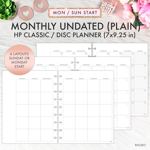 Happy Planner Printable Inserts Classic Happy Planner - Etsy