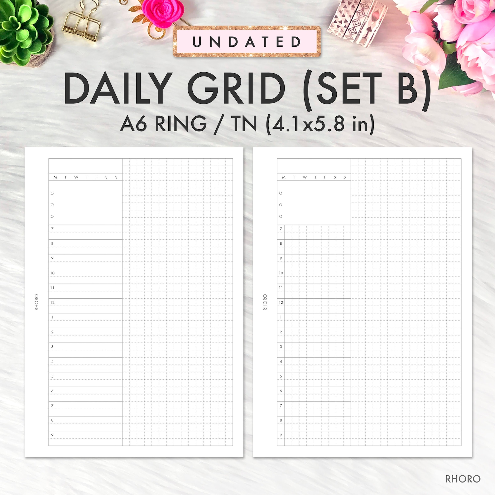 A6 Printable Planner Inserts A6 Daily Inserts A6 Daily | Etsy