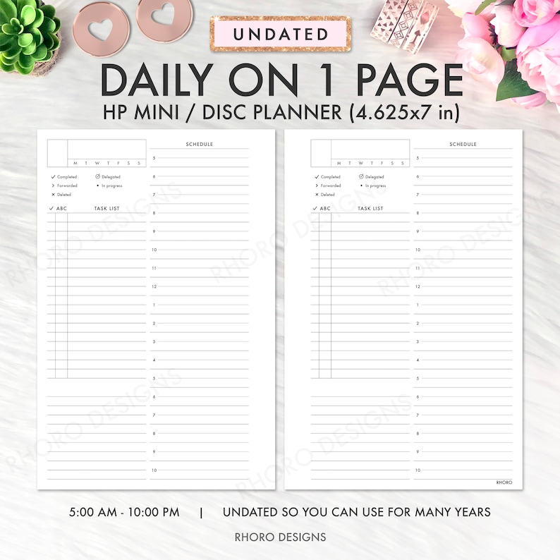 MINI Happy Planner Inserts Happy Planner Inserts Printable - Etsy