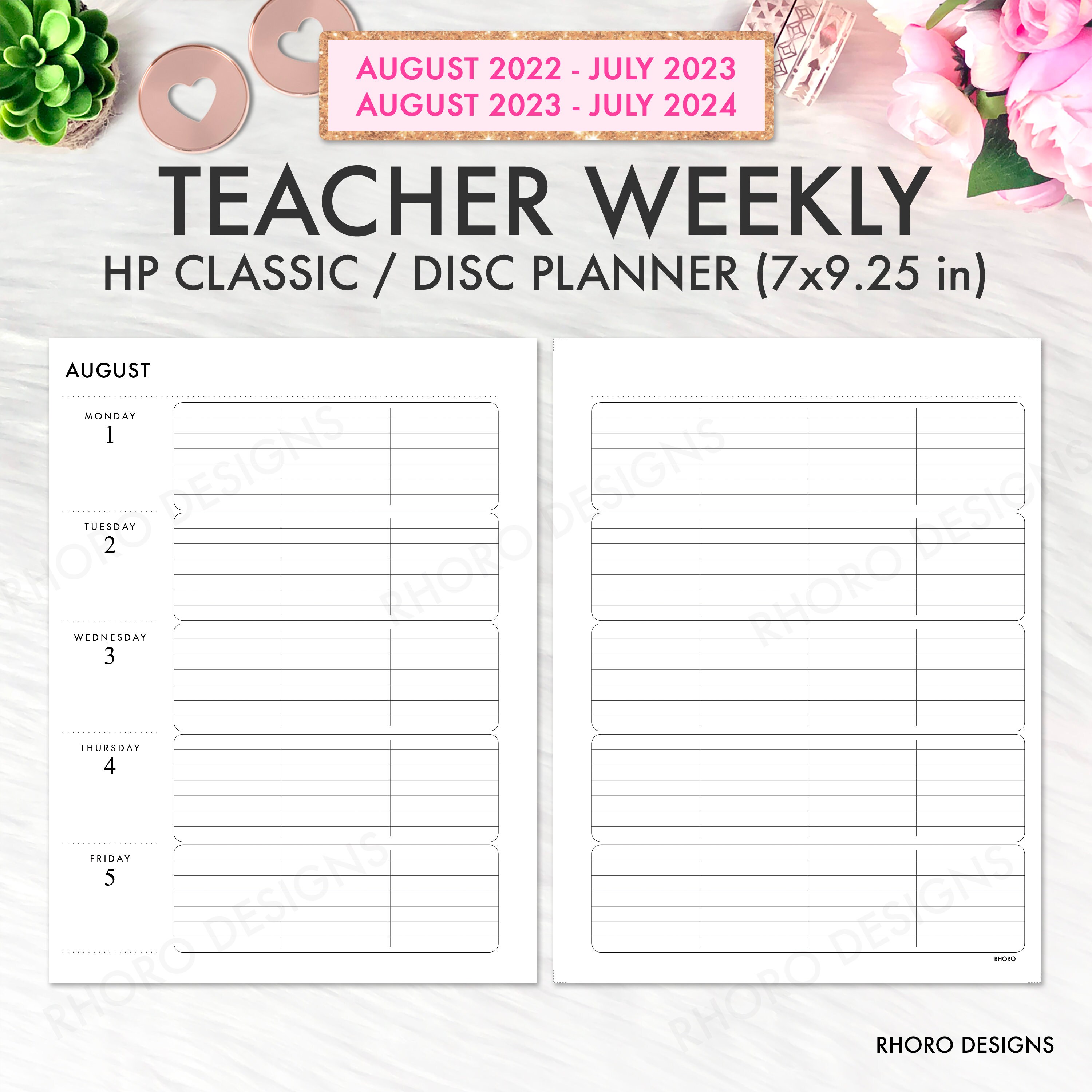 Happy Planner Student Inserts Printable Happy Planner Classic - Etsy