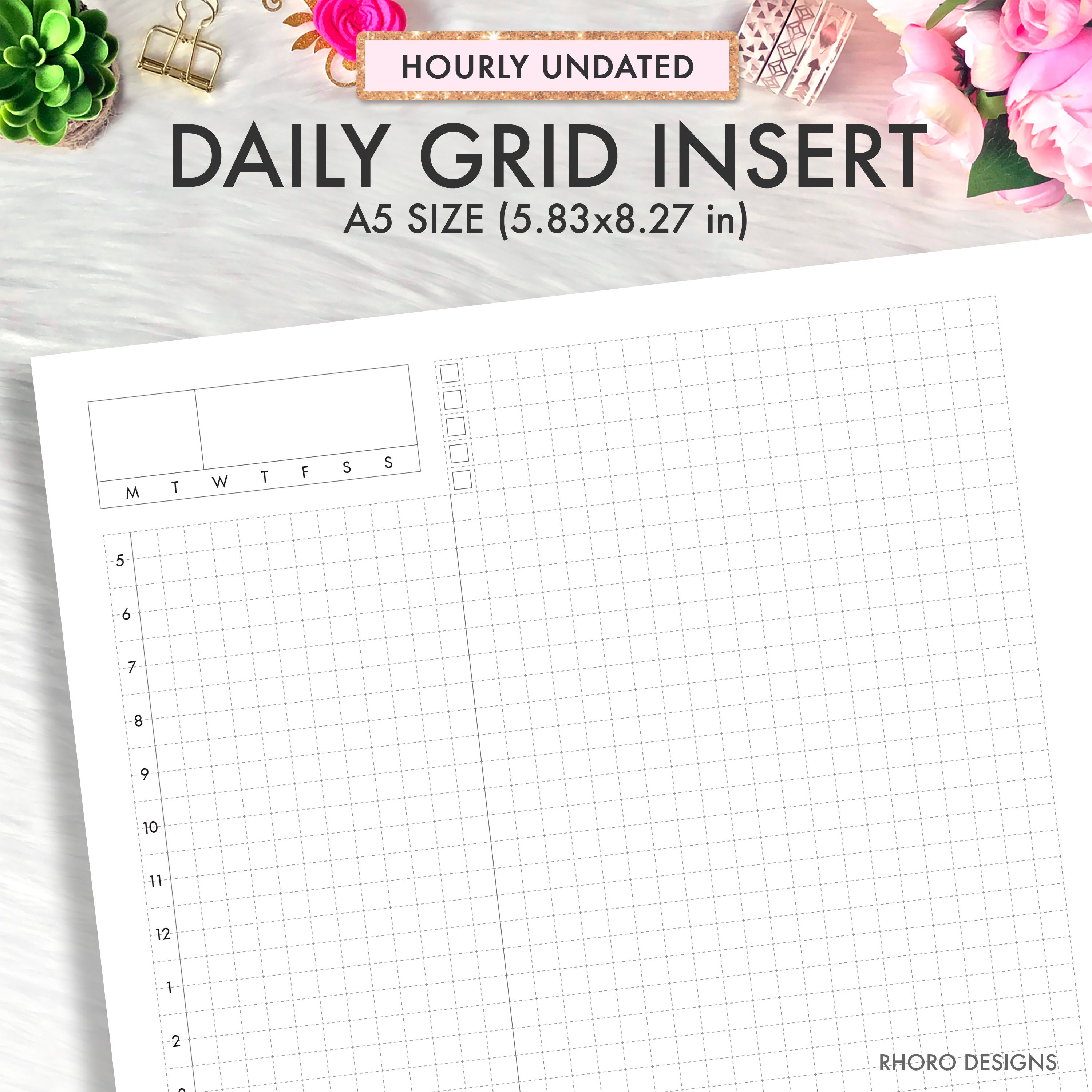 A5 Planner Inserts Printable A5 Daily Insert A5 Daily | Etsy