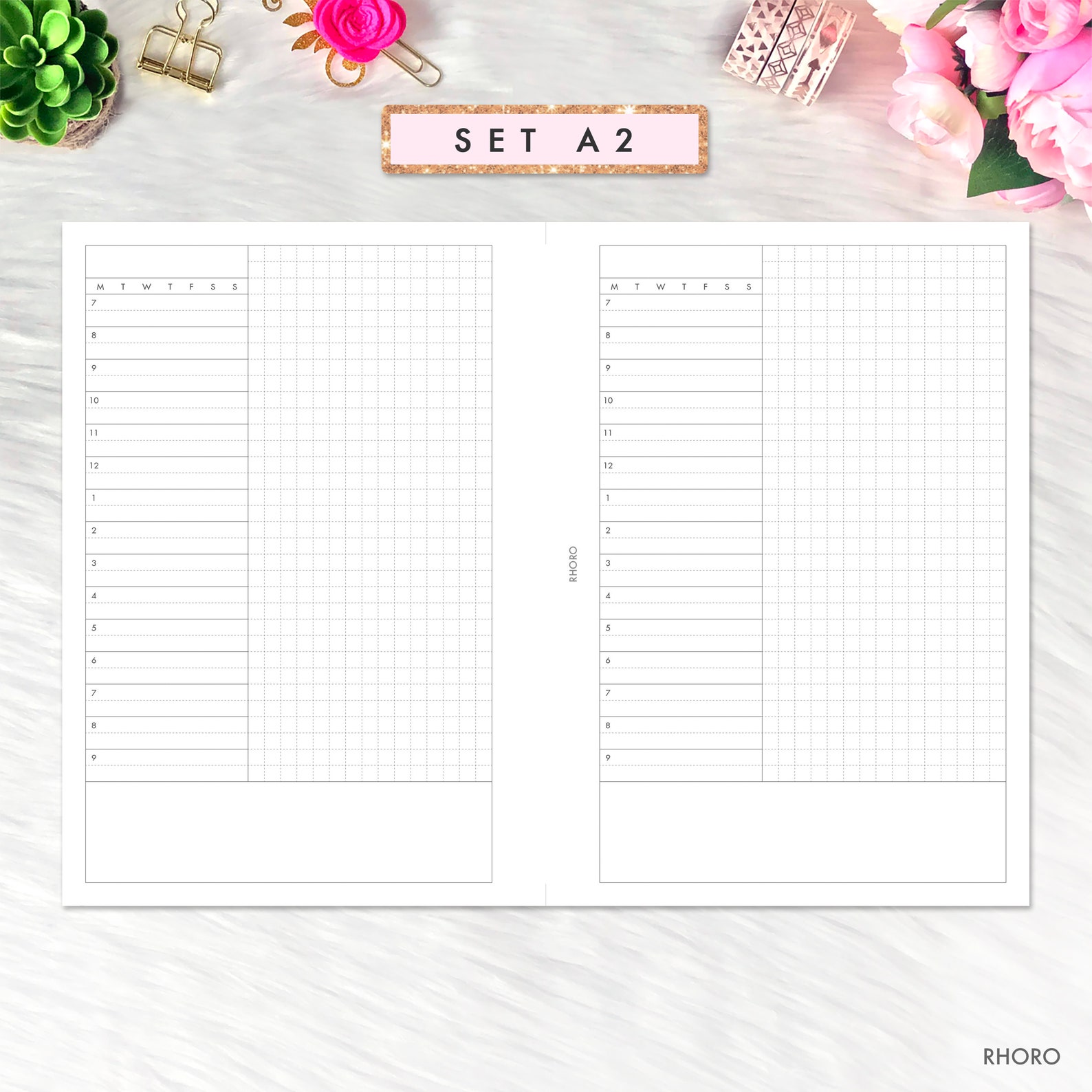 A6 Planner Inserts A6 Daily Inserts Printable A6 Daily - Etsy