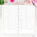 Personal Ring Printable Insert Daily Grid Set A Personal - Etsy