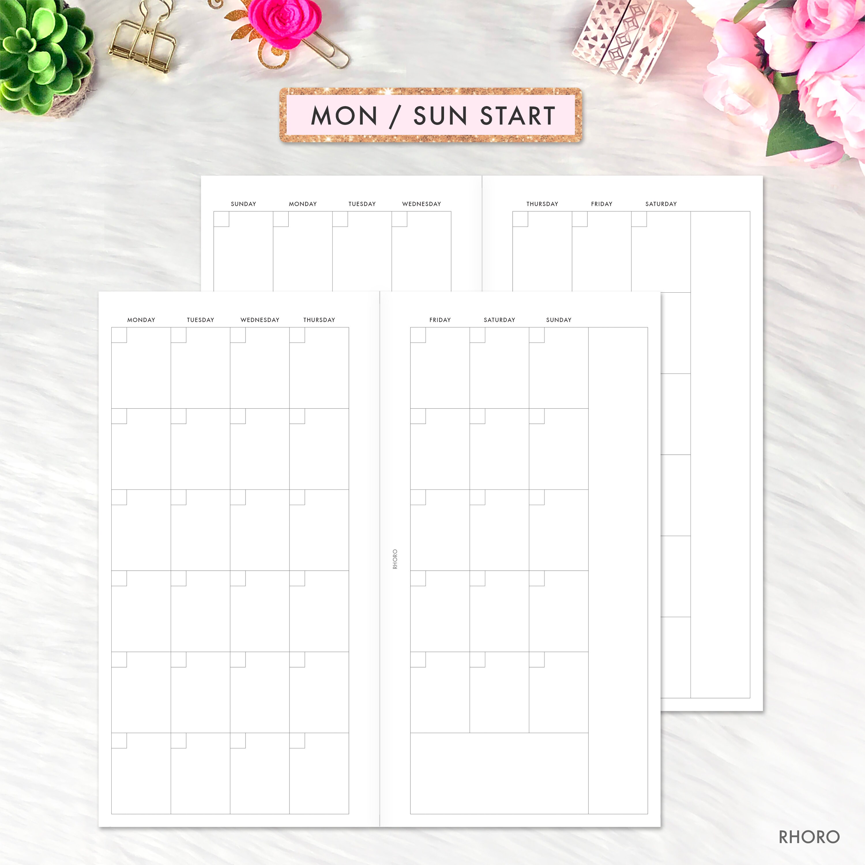 TN Standard Midori Inserts, Travelers Notebook Inserts Printable ...