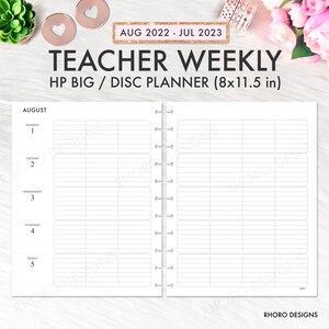Happy Planner Printable Teacher Planner 2022 2023 Teacher - Etsy