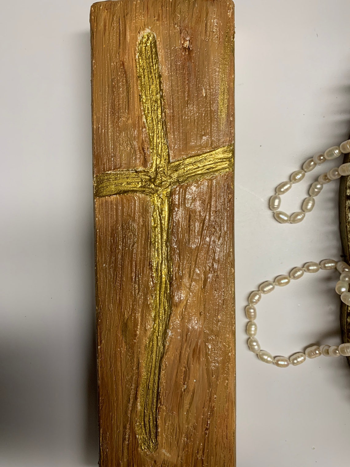 Cross craved through texture on a 2x4 that is 10 inches tall | Etsy