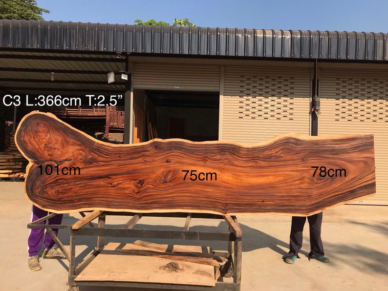 Live Edge Dining Table Reclaimed Single Slab Conference - Etsy