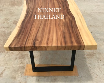 Live Edge Dining Table Reclaimed Single Slab Conference - Etsy