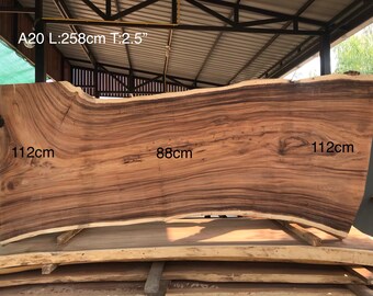 Luxury Dining Live Edge Dining Table Reclaimed Single Slab | Etsy