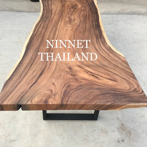 Luxury Dining Live Edge Dining Table Reclaimed Single Slab - Etsy