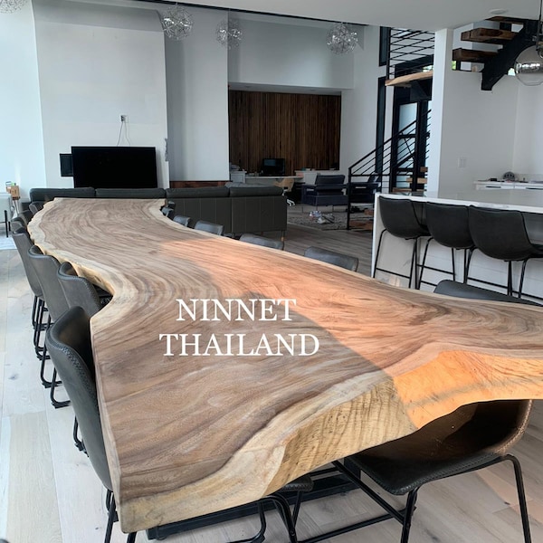 Live Edge Round Dining Table - Etsy