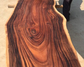 Live Edge Dining Table Reclaimed Single Slab , Conference Table Reclaimed Acacia Wood Solid Slab ...